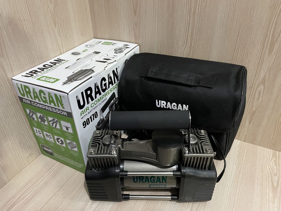 Авто компрессор двухпоршневой Uragan 90170 автомобільний: 1 300 грн ...