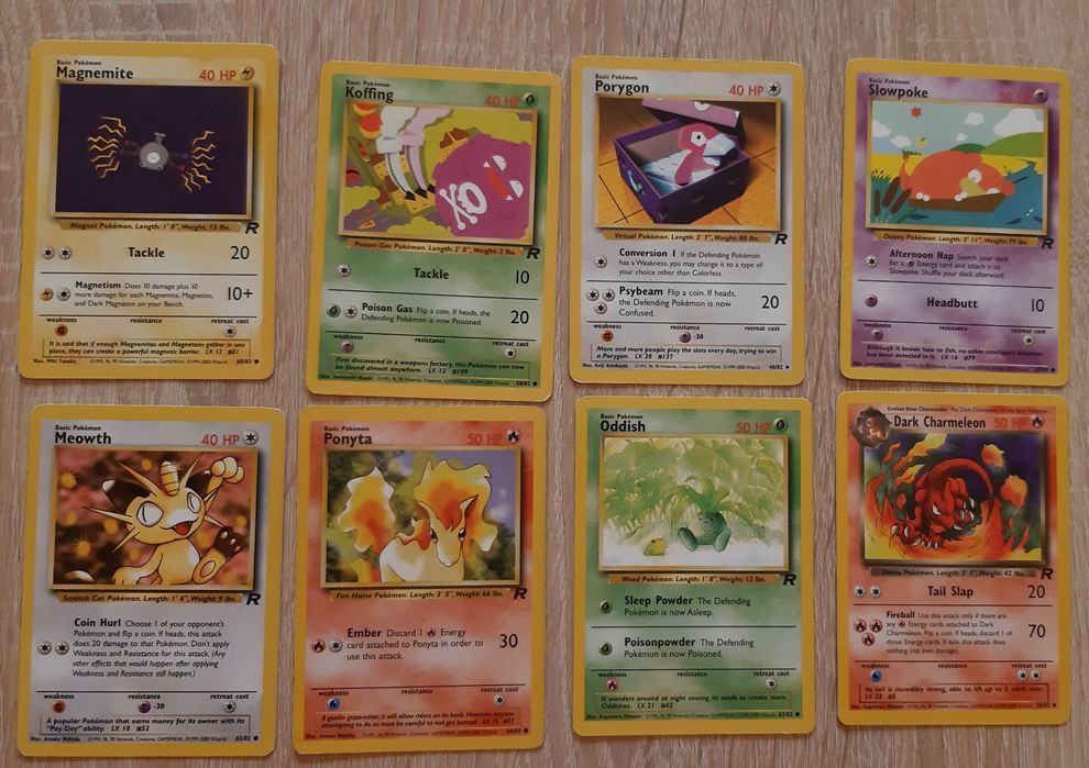 Cartas de Pokemon Team Rocket Ponte De Sor, Tramaga E Vale De Açor ...