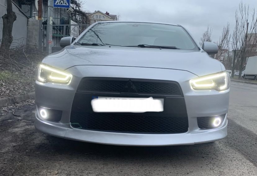 Противотуманные фары Mitsubishi Lancer X 10 DRL ходовые огни LED: 2 700 ...