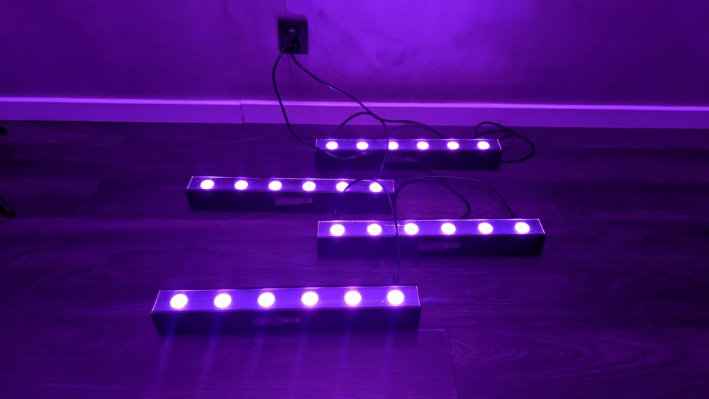 4x ADJ Ultra bar 6 6x6W LED Bar Ledbar oświetlenie sceniczne ledbar ...
