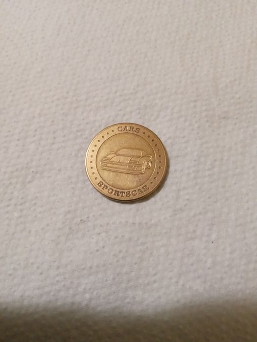 Do sprzedania moneta , zeton Sportscar Cars Gollden Games za cene 250 ...