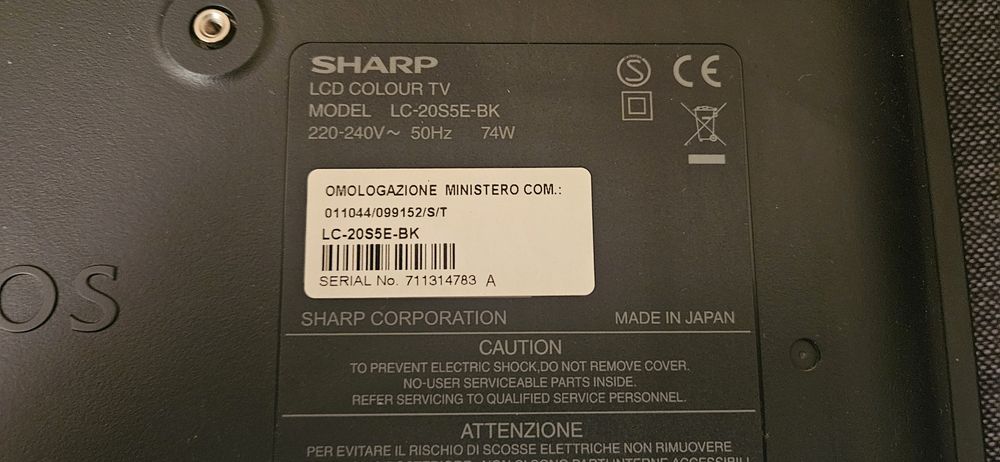 Telewizor sharp LC-20S5E-BK Pruszków • OLX.pl