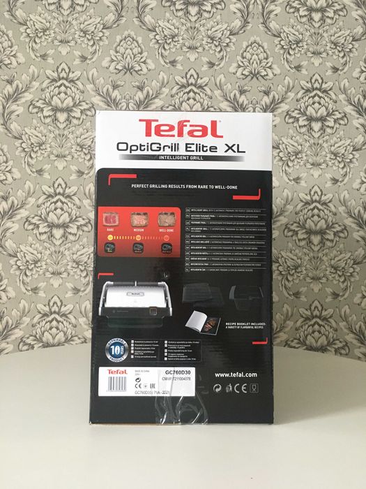 Гриль Tefal OptiGrill Elite XL GC760D30 Нові! Запечатані!: 9 299 грн ...