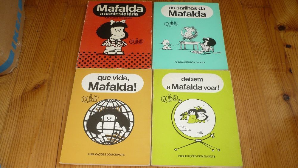 7 Livros da Mafalda - BD de Quino Cascais • OLX.pt