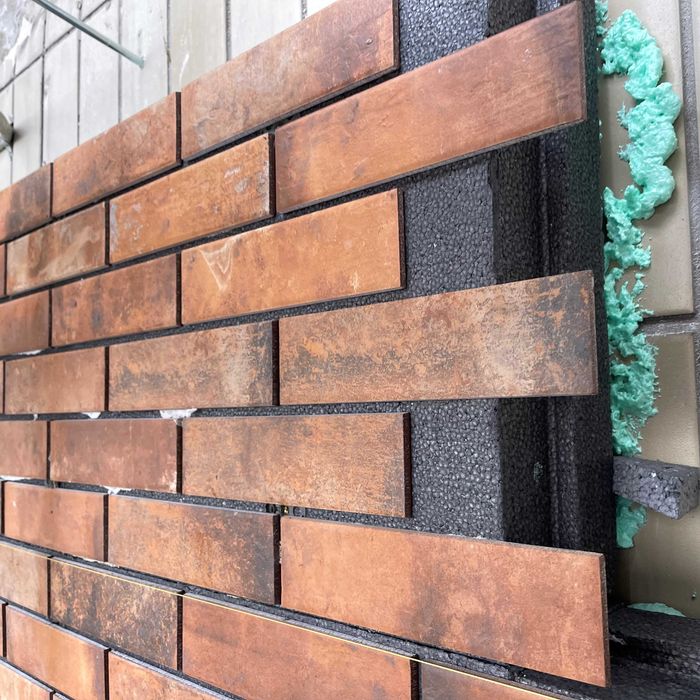 Клинкерные термопанели с клинкерной плиткой Cerrad PIATTO RED: 1 335 ...