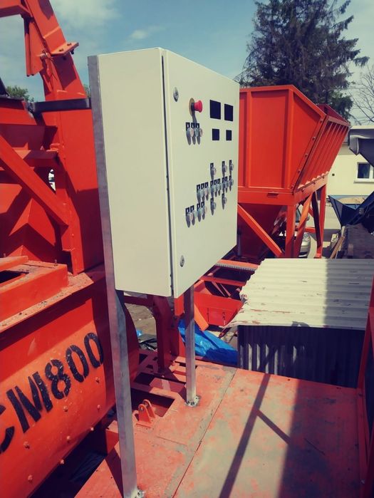 Węzeł betoniarski Powertec CCM800 0,5m3 1kosz proste sterowanie ...