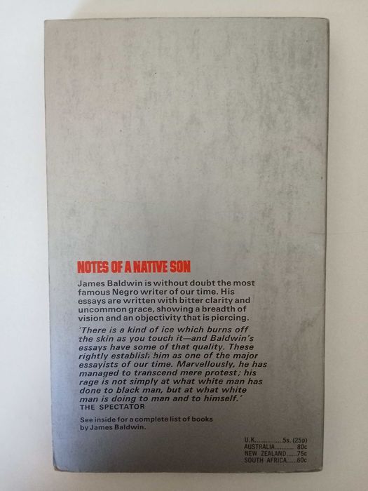 Notes of a Native Son - James Baldwin Arroios • OLX.pt