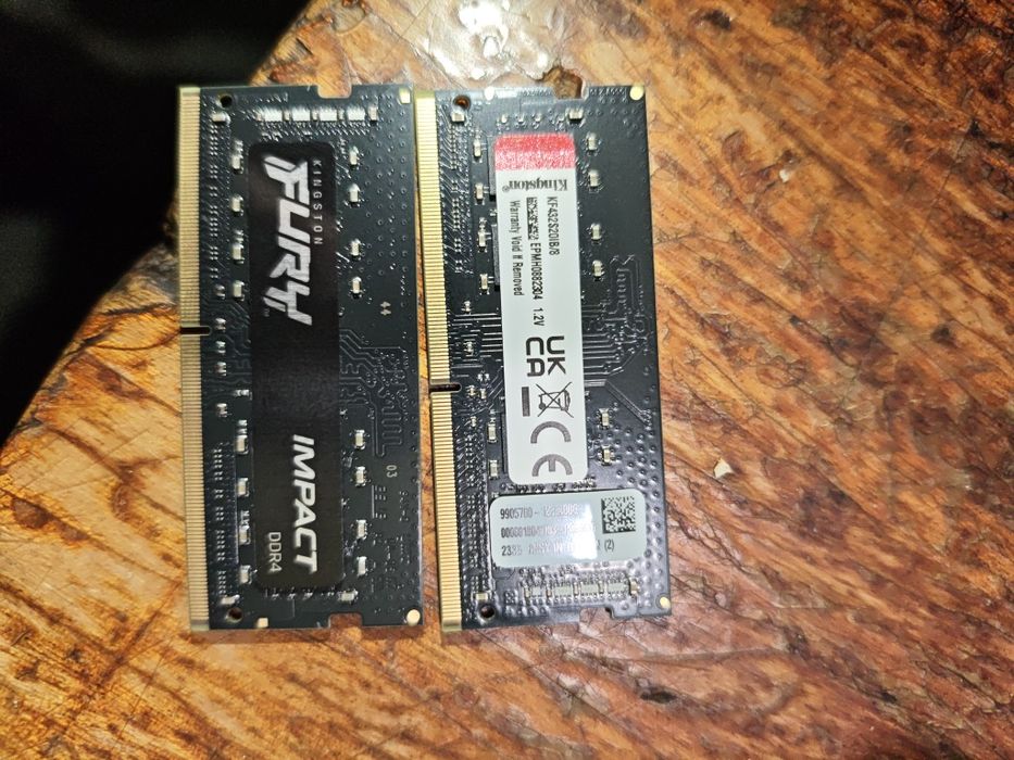 Оперативна памʼять Kingston Fury SODIMM DDR4-3200 8192 MB PC4-25600: 2 ...