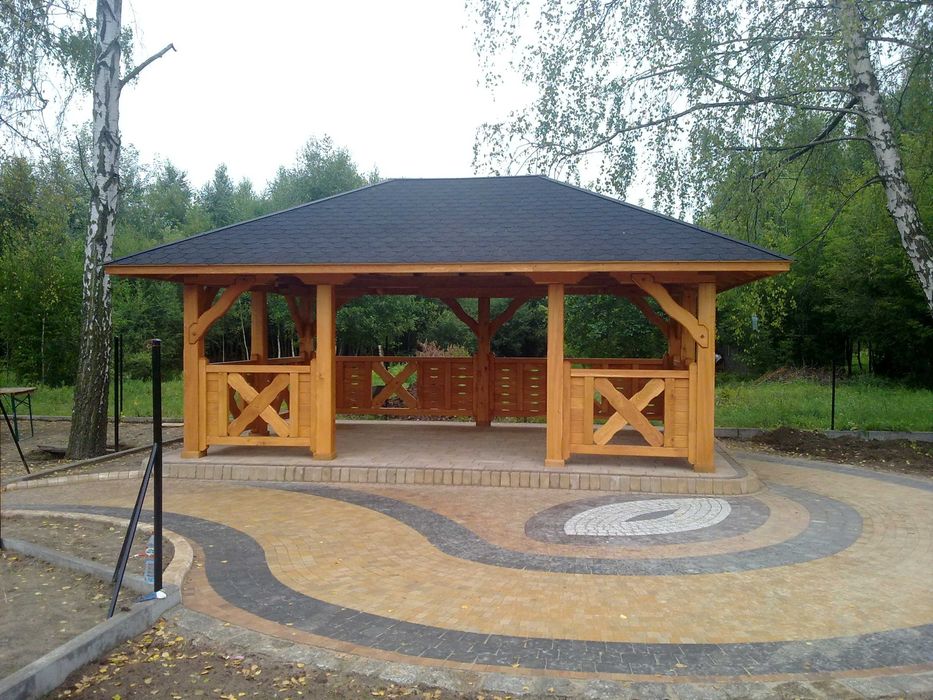 Altana drewniana Altanka ogrodowa 4x6 meble ogrodowe Łuków • OLX.pl