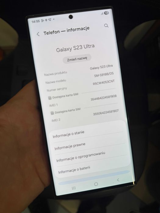 Telefon SAMSUNG Galaxy S23 Ultra 5G 12/512GB 120Hz ASCOM ul Klasztorna ...