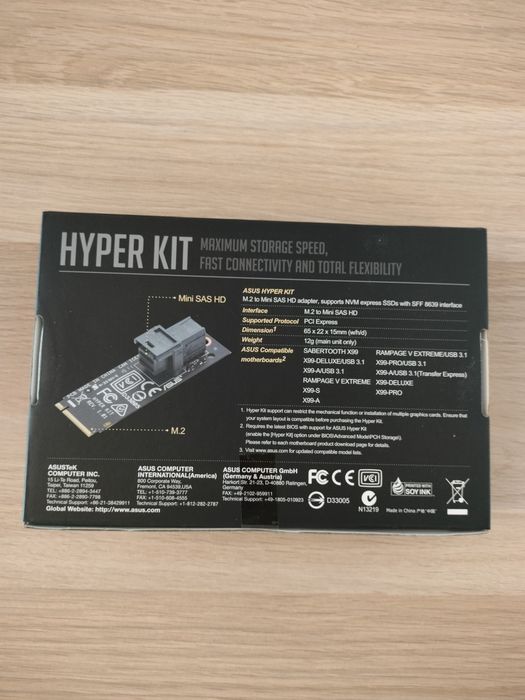 Asus Adapter M.2 do Mini SAS HD Hyper Kit (90MC03F0-M0EAY0) Brzeźno ...
