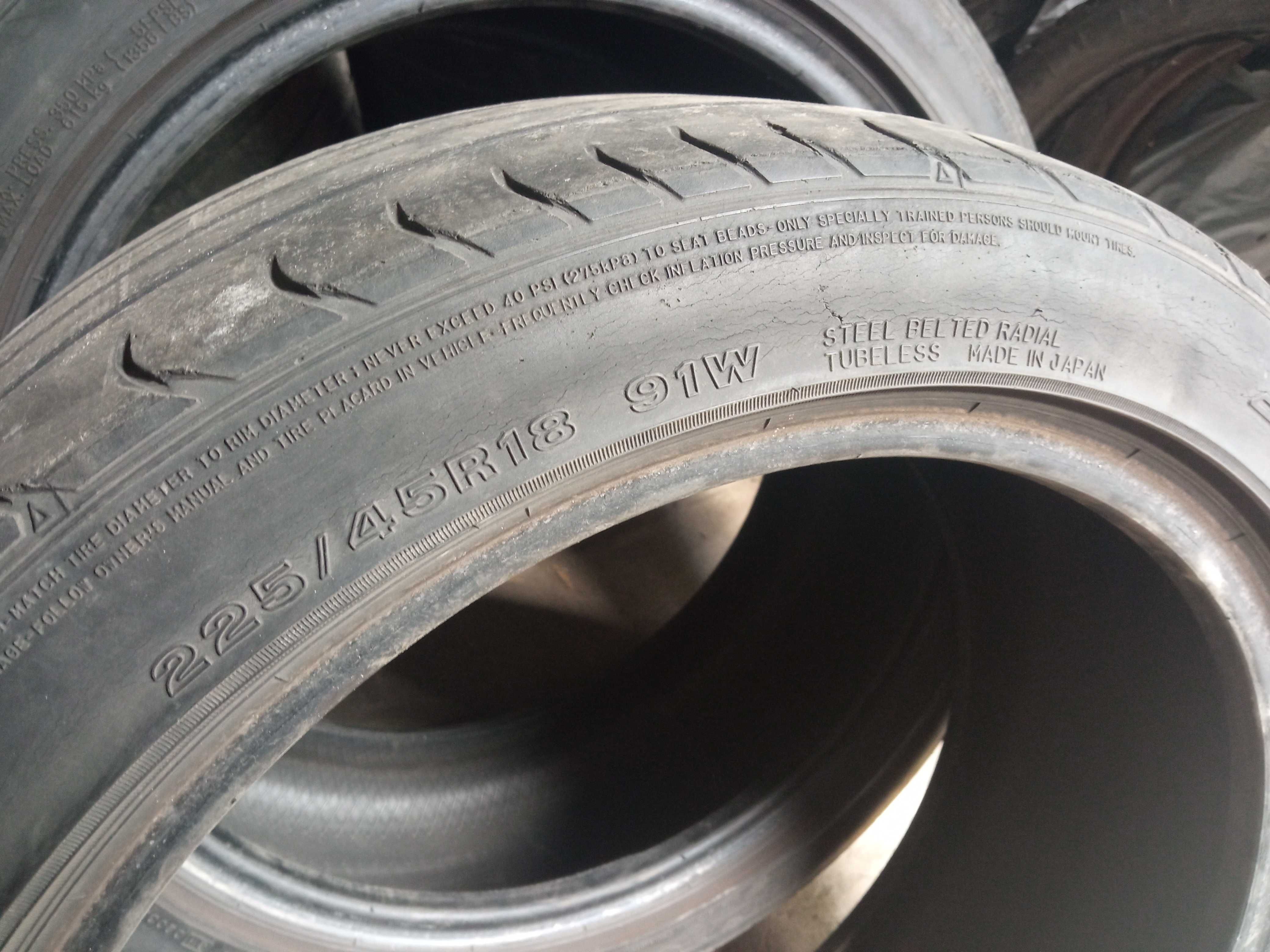 225/45 r18 Dunlop Sport Made in Japan летняя резина лето пара 1500грн ...
