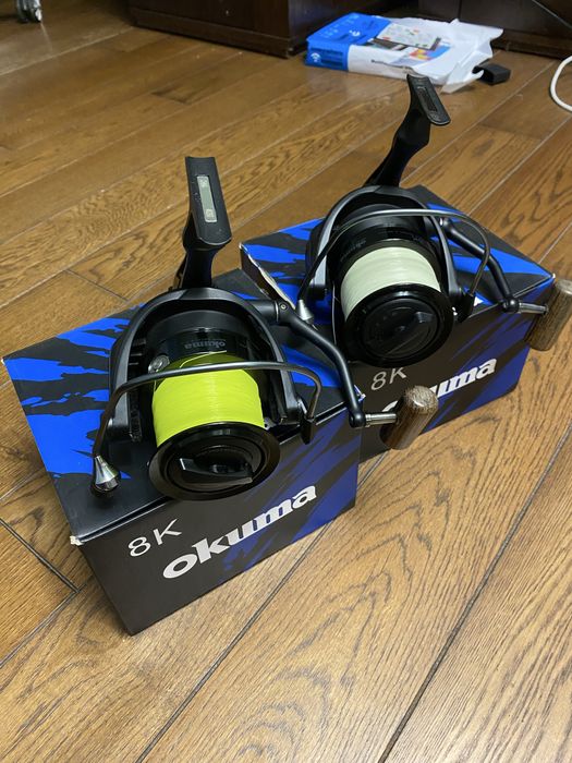 Okuma 8K kołowrotki komplet Płock • OLX.pl