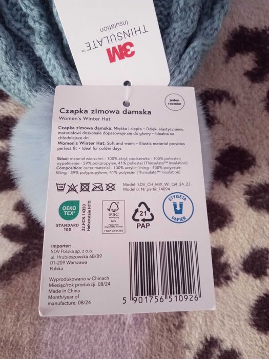 Nowa czapka zimowa damska lub dziewczęca Clevè Końskie • OLX.pl