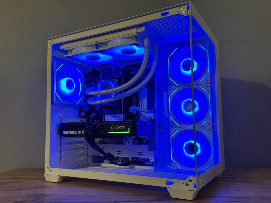 Komputer RTX 5060 Ryzen 5 AIO Akwarium SSD Nowy Gamingowy do Gier FV23 ...