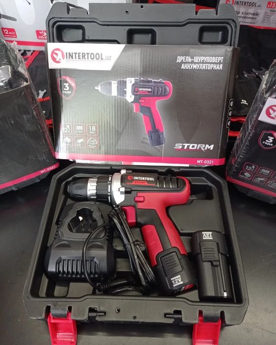 Шуруповерт акумуляторний, 12В. INTERTOOL WT-0321 Гарантія 3р.: 1 999 грн. - Електроінструмент ...