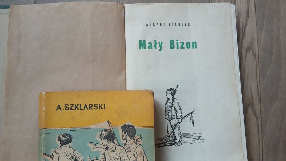 Zestaw książek o Tomku W. (A. Szklarski) i "Mały bizon" (A. Fiedler ...