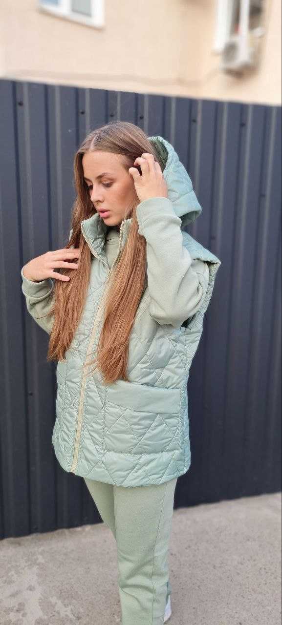Женский спортивный костюм тройка с жилеткой: 1 500 грн. - Спортивні ...