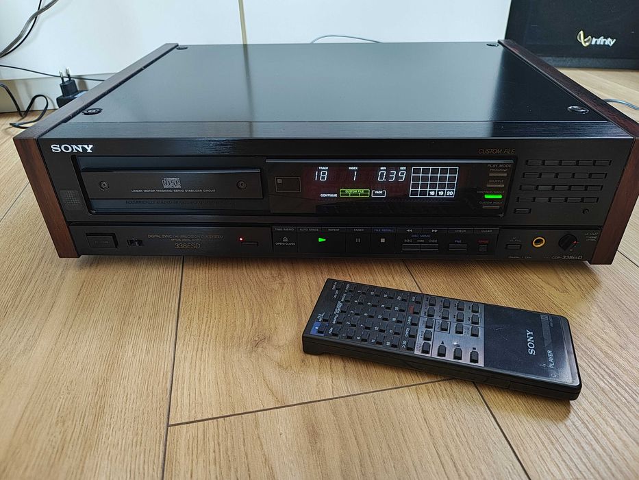 Odtwarzacz CD Sony CDP 338 ESD + pilot Wrocław Krzyki • OLX.pl