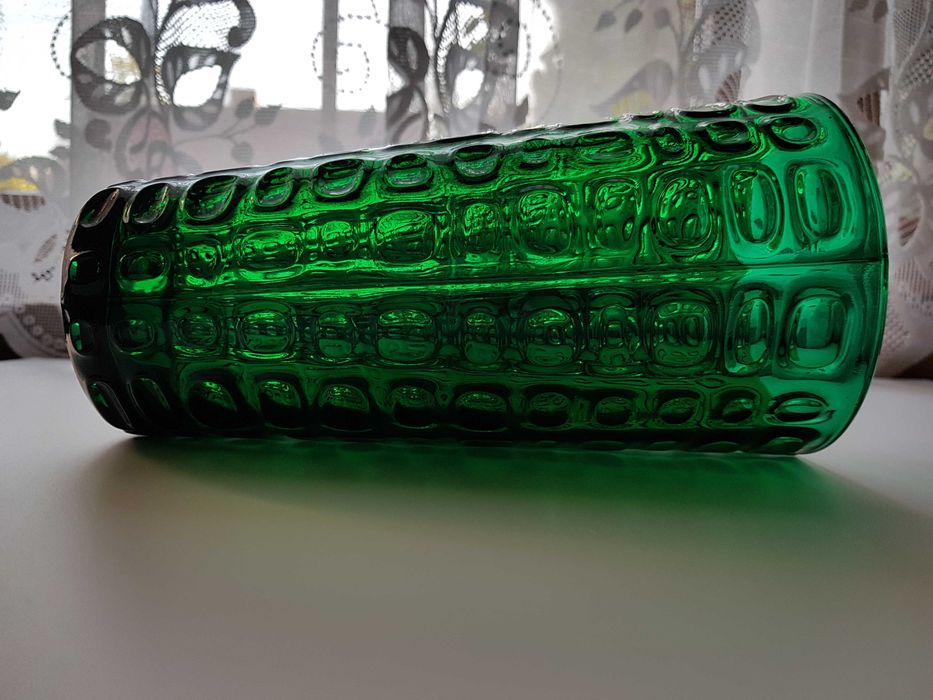 Wazon WULKAN, Ząbkowice, kolorowe szkło PRL Dąbrowa Górnicza • OLX.pl