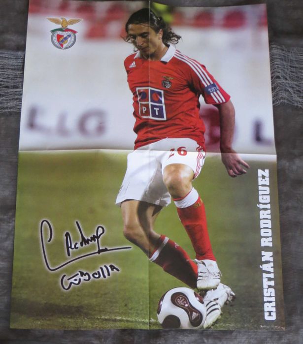 Posters Benfica com 2 jogadores cada poster - Medida : 58 X 43 cm ...