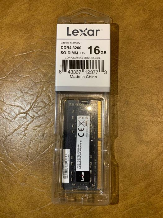 Оперативна пам'ять Lexar SODIMM DDR4 16GB 3200Mhz (LD4AS016G-B3200GSST: 900 грн. - Запчасти для ...