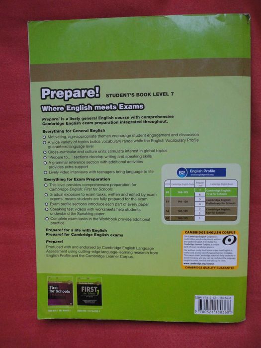 Prepare! Level 7. Student's Book (Original) Cambridge English B2: 212 ...