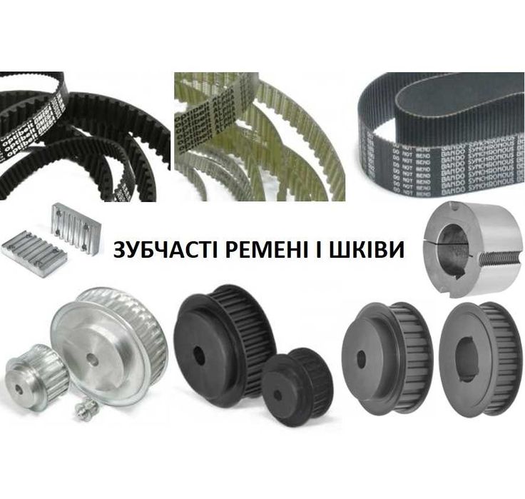 Зубчасті ремені та шківи GT2, HTD, HTD HP, D-HTD, Т профіль, дюймові ...