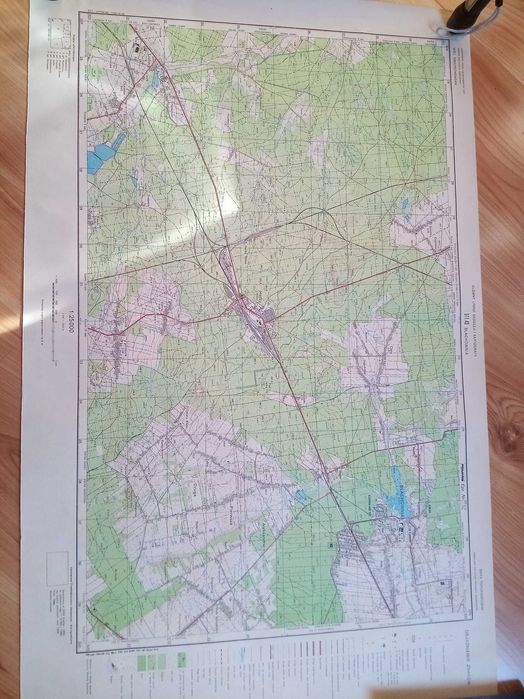 Mapa topograficzna Blachownia k. Częstochowy, wojskowa Częstochowa ...