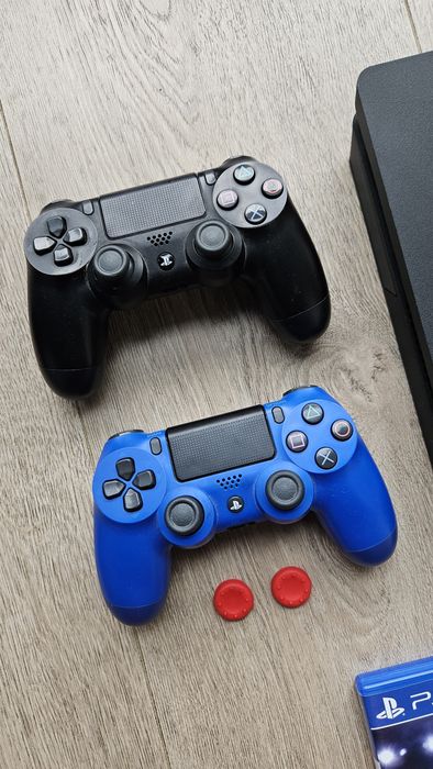 PS4 Slim 1TB | 2 Pady (Blue & Black) | Gry: UFC 3, GT Sport | Zadbana ...