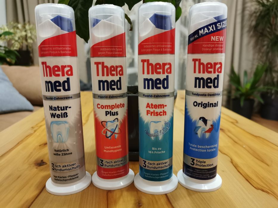 Акція!!! Зубна паста Theramed, Colgate, Aguafresh, Denta max, Dentalux ...