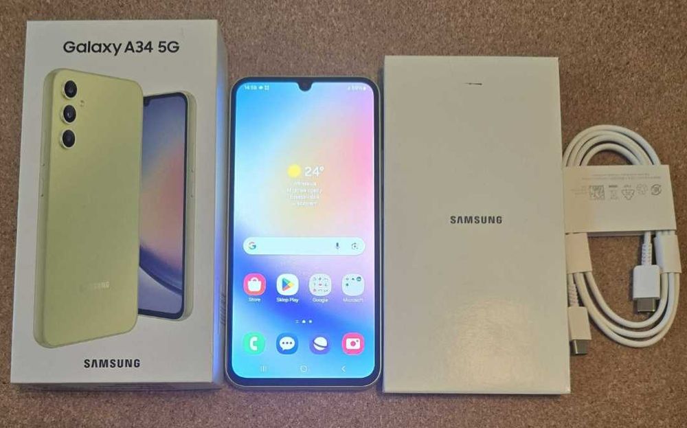 Samsung Galaxy A34 5G SM-A346 B/DSN 6GB RAM/128GB Lime NOWY Legnica • OLX.pl