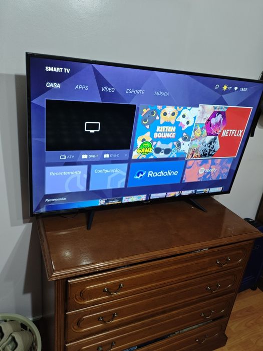 TV Smart silver 55 polegadas Paços de Ferreira • OLX.pt
