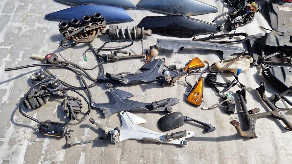 Honda CBF 600 PC43 przepustnica wiązka boczek plastik cewka rolgaz set ...