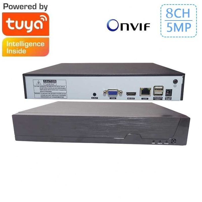 NVR/Box Gravação 8 Canais IP - TUYA Smart Life - ONVIF - NOVO Parque ...
