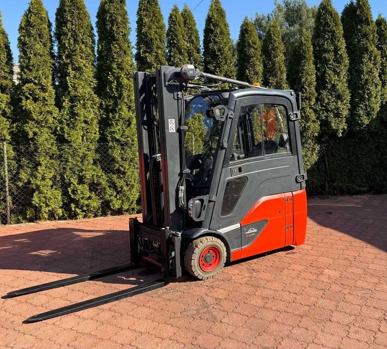 Wózek widłowy Linde E16 2019 rok Triplex 3570 godzin obrotnica Luboń ...