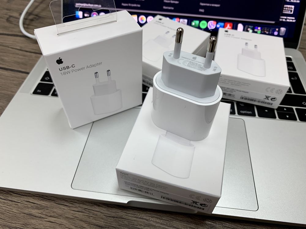 Зарядка Apple 20W/Вт USB-C Power Adapter БЫСТРАЯ iPhone iPad Швидка ...