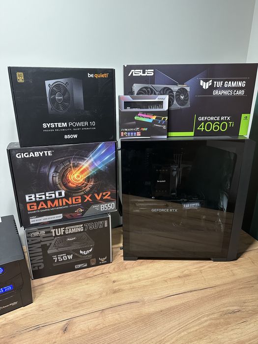 Компʼютер Razen 7 5700X and Asus TUF GeForce RTX 4060 Ti Gaming 8192MB ...