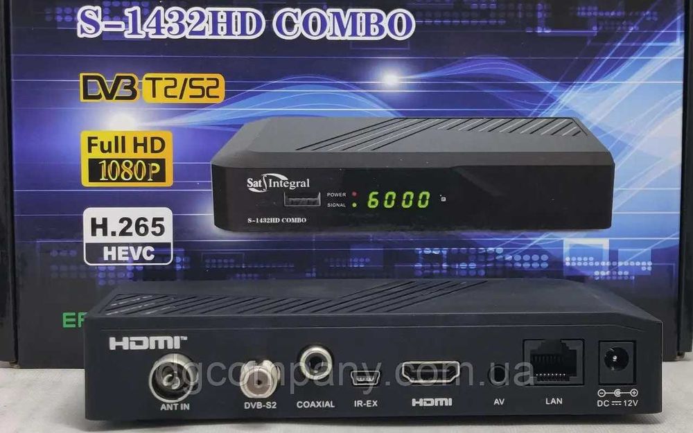 Sat-Integral 1432 HD Combo(H265 hevc). Q11 а також Т2: 900 грн. - Супутникове ТВ Сокаль на Olx