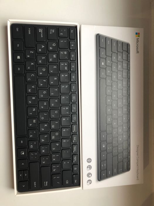Клавиатура Microsoft Designer Compact Bluetooth Black (21Y-00011): 3 ...
