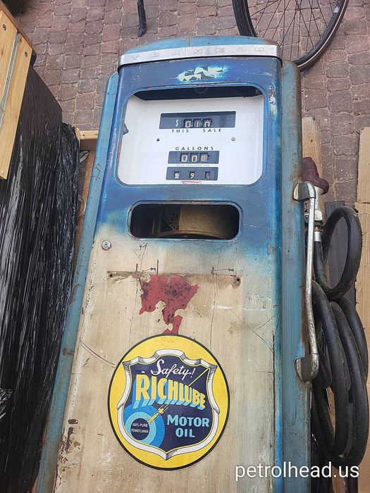 Oryginalny amerykański dystrybutor paliwa Tokheim Model 39-P Żółwin ...