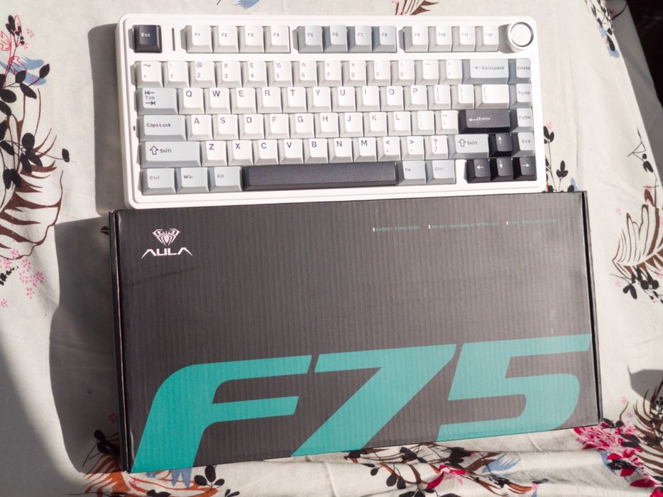 Aula F75 Ice Vein white-blue клавіатура ігрова механічна Leobog: 2 550 ...