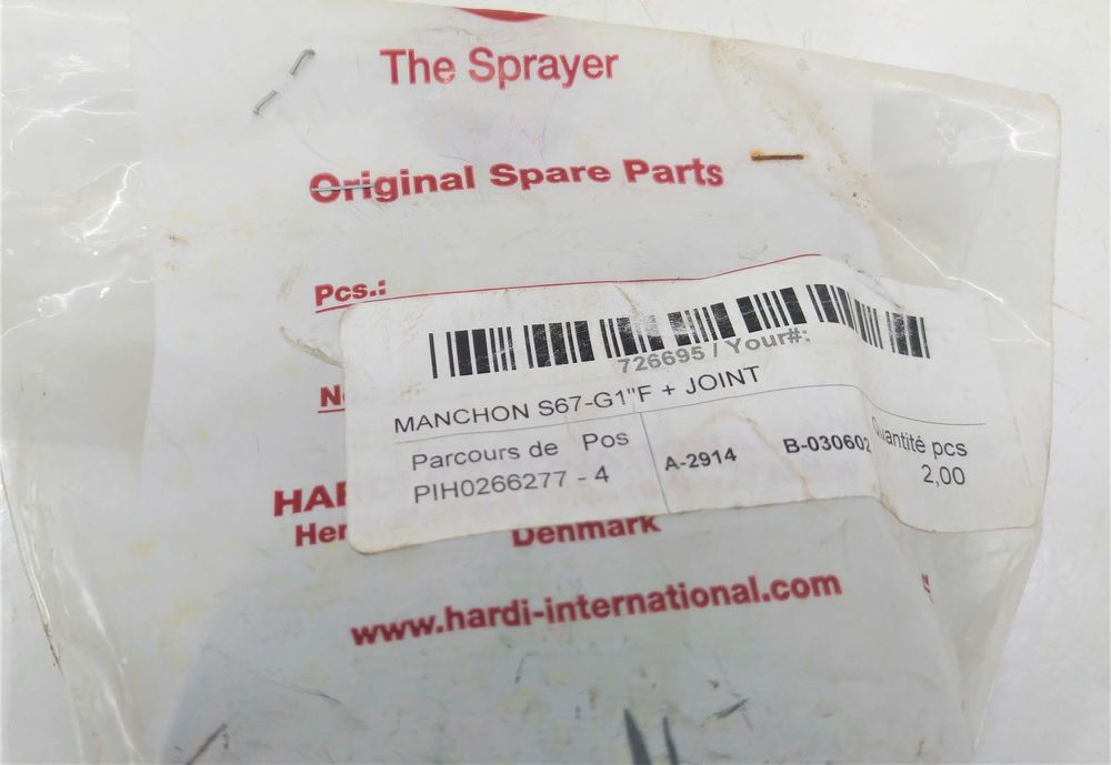 Złącze złączka króciec gwint Hardi S67-BSP 1" 322132 Master Commander ...