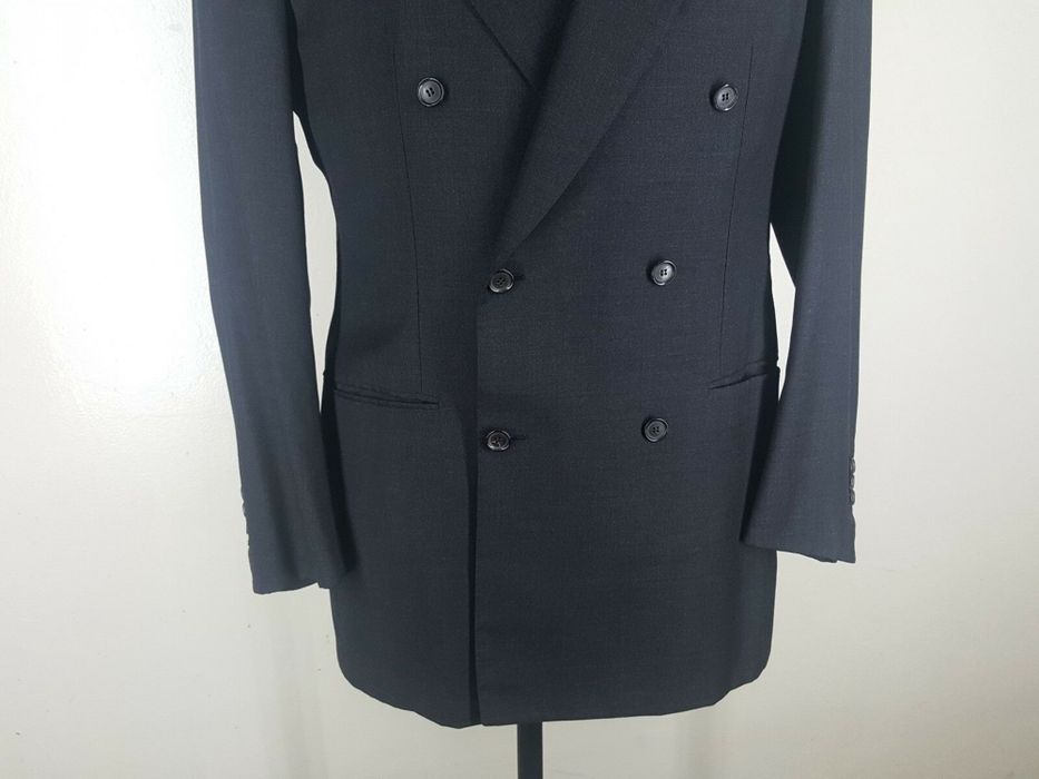 Пиджак ручной работы двубортный шерсть-шелк franck namani paris 52-54р ...