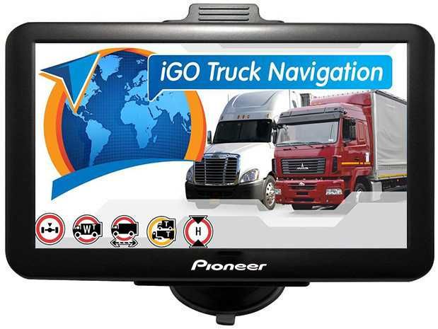 Потужний GPS навігатор Pioneer 750 (android) для грузовиків IGO TRUCK: 3 299 грн. - GPS ...