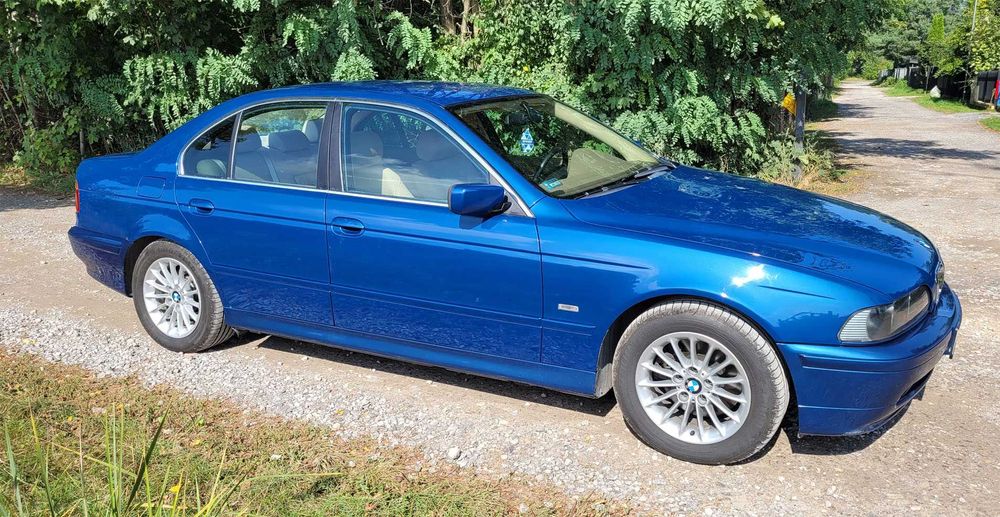 BMW E39 530I 231 KM, Topaz Blau, jasna skóra, Sedan, bez gazu Warszawa ...
