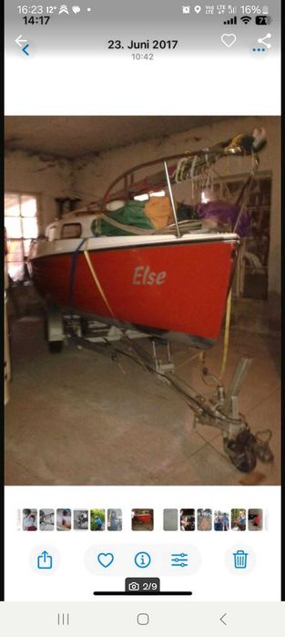 Jacht Neptun 210 żaglówka kabinowa silnik yamaha przyczepa podłodziowa ...