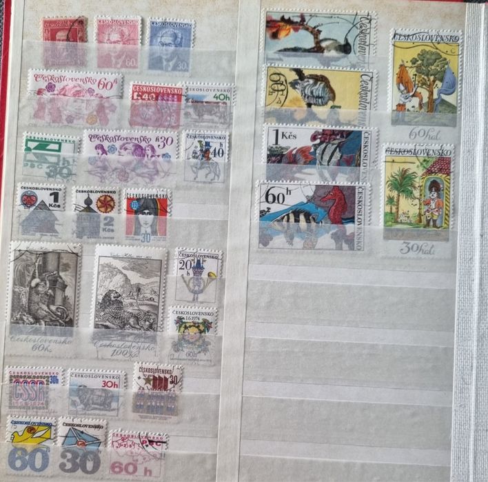 Znaczki filatelistyka pocztowe różne zbiór kolekcja zabytkowe Chełm ...