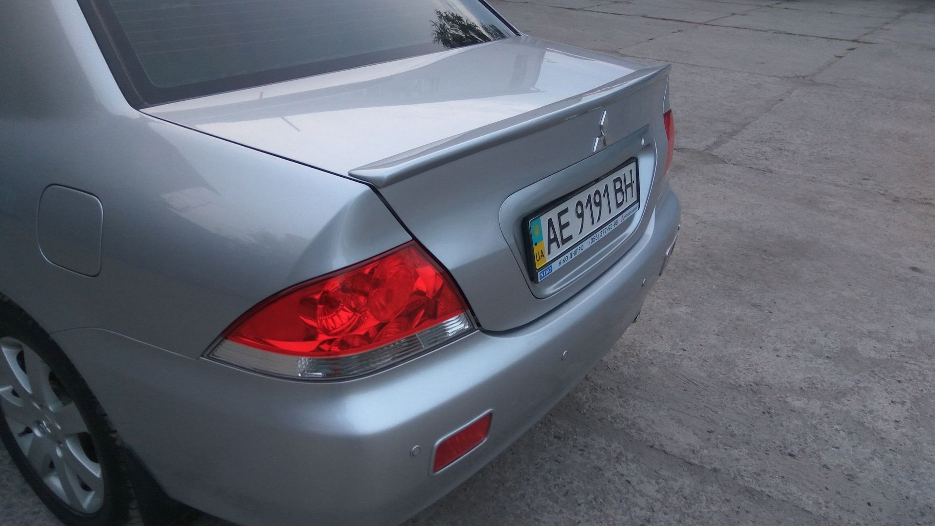 Спойлер Митсубиси Лансер 9 Завод Эво Сабля Mitsubishi Lancer 9.: 900 ...