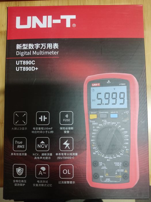 Мультиметр тестер цифровой юнит UNI-T UT890 D+ C+ профессиональный: 990 ...